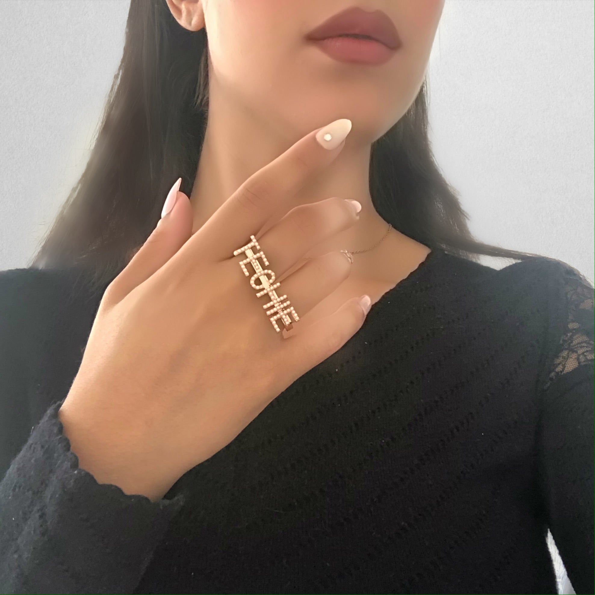 TECHIE Double Finger Ring, Adjustable – Coding Crystals